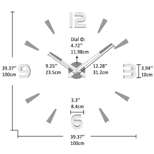 VANGOLD Design Large Wall Clock for Office – BigaMart