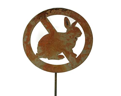 Amazon.com: No Rabbits Allowed Bunny Prevention Rustic or Powder Coated ...