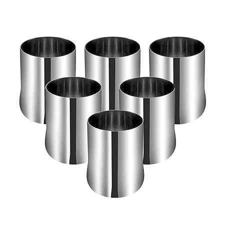 Buy Set of 6 Pieces -350ml/ Unbreakable Serving Glass/Mirror Polish ...