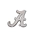 Amazon.com: "A" Alabama METAL Auto Emblem with Crimson Trim : Automotive