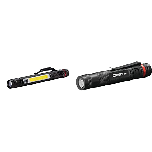 COAST® G23 120 Lumen Alkaline Dual Power Magnetic LED Penlight & G19 54 ...