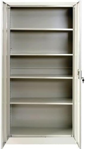 Horison Industries Tall Storage Lockable Cupboard, Metal Storage ...