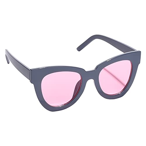 Buy Haute Sauce Black Frame Retro Sunglasses For Women and Girls ...