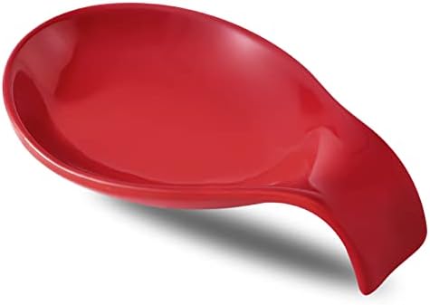 Amazon.com: Now Designs Curved Stoneware Spoon Rest Red, 3.5x7.75 in ...