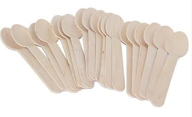 ARIHANT Enterprise Pack of 200.Mini Wooden Spoons Round Spoons Style ...
