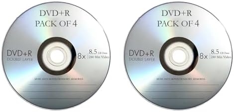 Premium Brand DVD+R DL 8.5GB 8X Surface Pack of (4) : Amazon.in ...