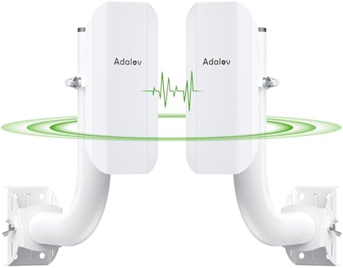 Amazon.com: Gigabit Wireless Bridge with Mounts,AdaLov Point to Point ...