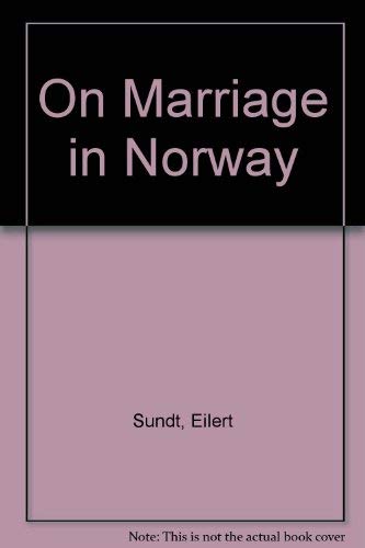 On Marriage in Norway: Eilert Sundt, Michael Drake: 9780521231992 ...