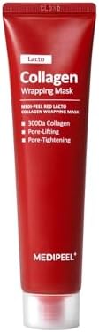 Amazon.com : MDP RED LACTO COLLAGEN Wrapping Mask and Facial Grinding ...