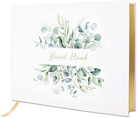 Amazon.com: Vienrose Wedding Guest Book Registry Sign-in Book with 123 ...