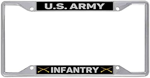 Amazon.com: US Army Infantry License Plate Frame Personalized Car Tag ...