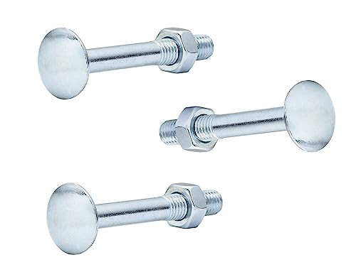 M8 (8mm x 70mm) Coach Bolts Cup Square Hex Carriage Screws (10pcs Bolts ...