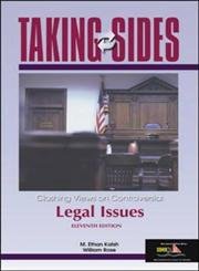 Buy Clashing Views on Controversial Legal Issues (Taking Sides) Book ...