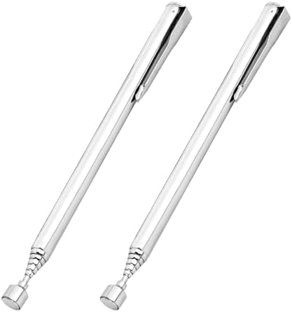 2Pcs Magnetic Telescoping Pick-Up Tool with Pocket Clip 3 Lb Extendable ...