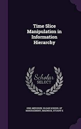 Time Slice Manipulation in Information Hierarchy: Hsu, Meichun, Madnick ...