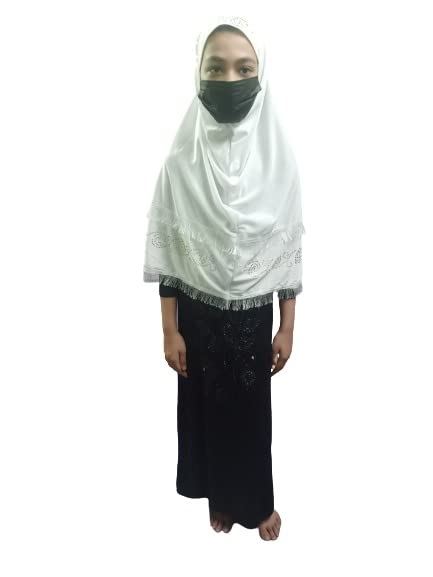 Buy Baby/Girl Black burqa with white hijab (2-5 Years) at Amazon.in