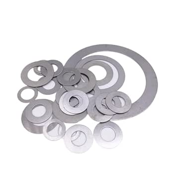 Amazon.co.jp: 50 pcs Shim Washers ID 20mm 22mm 25mm 28mm 30mm Stainless Steel Flat Washers Ultra ...
