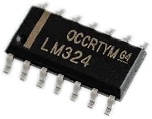UIOTEC 10PCS LM324DR LM324D LM324 SOP-14 Quad Operational Amplifier IC ...