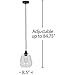 Amazon Brand – Stone & Beam Glass Shade Pendant Light Chandelier with ...
