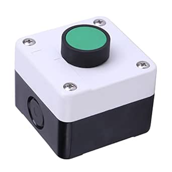 Yuecoom Push Button Switch, ABS Weatherproof Green One Button Control ...