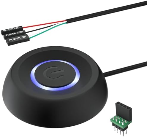 Amazon.com: SinLoon External Power Button for Desktop, PC Power Switch ...