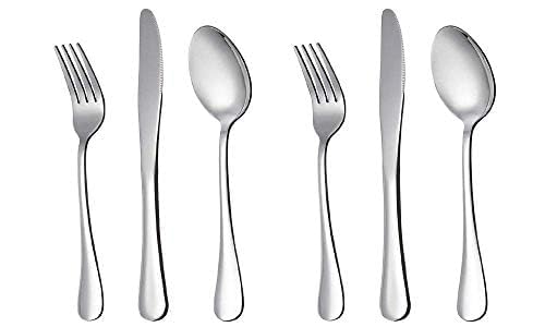 Buy Siddhivinayak Handicraft Stainless Steel Desert Dinner (1 Fork 1 ...