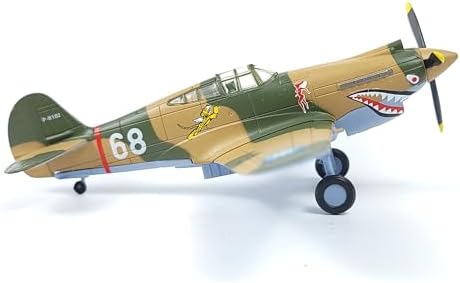 SEBUNAS 1/72 Scale P-40B Flying Tiger Fighter Jet Model WWII Fighter ...