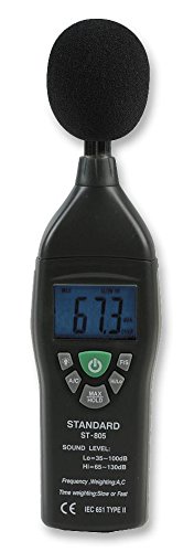 Tenma TEN01073 A and C Weighted Digital Sound Level Meter, 30 dB to 130 ...
