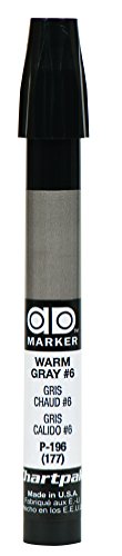 The Original Chartpak AD Marker, Tri-Nib, Warm Gray 6, 1 Each (P196 ...