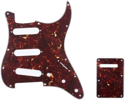 Amazon.com: SAPHUE SSS 11 Holes Strat Electric Guitar Pickguard and ...