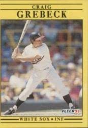 Amazon.com: 1991 Fleer Baseball Card #120 Craig Grebeck : Collectibles ...