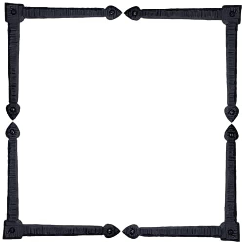 Amazon.com: 4 Pack 6 Inch Metal L Bracket for Furniture - Black ...