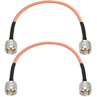Amazon.com: MOOKEERF 2PCS 3FT RG142 UHF Male to Male Coaxial Cable, Low Loss, Low VSWR ...