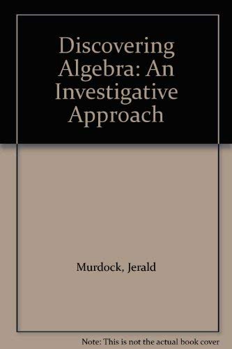 Amazon.com: Discovering Algebra: An Investigative Approach ...