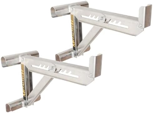 Metaltech Jobsite Series 2-Rung Ladder Jack 2-Pack E-LJ20P, Aluminum ...