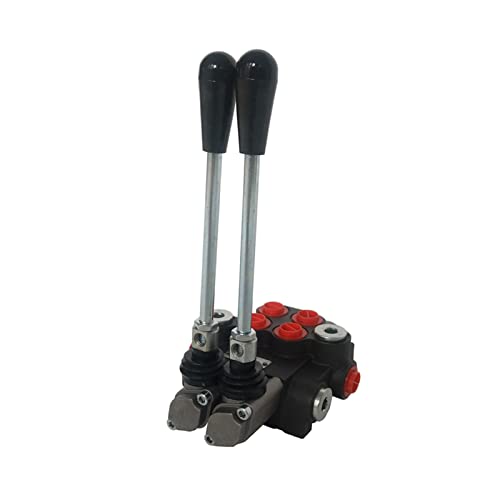 INTBUYING 2 Spool Hydraulic Control Valve 13 GPM Hydraulic Directional ...