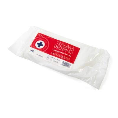 Trauma Dressing Pad, 15 cm x 18 cm, with Bandage : Amazon.co.uk: Health ...