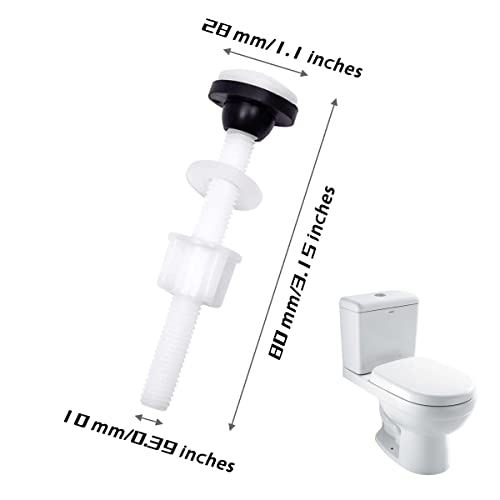 4 Pack Plastic Toilet Tank Bolts, M10 Toilet Cistern to Toilet Pan ...