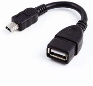 Amazon.com: Mini USB Host OTG Flash Drive Adapter Adaptor Cable Cord ...