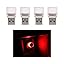 Amazon.com: povtii 4 PCS USB LED Car Interior Atmosphere Lamp, Plug-in ...