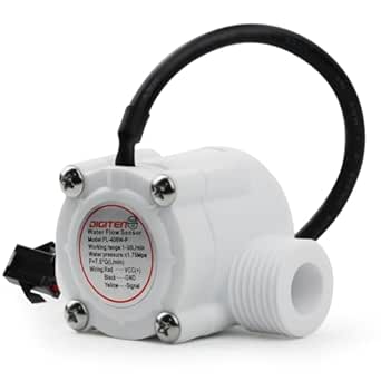 SENSTREE G1/2 ’’ Flow Hall Sensor BSP Thread, 1-30L/Min Flow Meter, POM Material Flowmeter ...