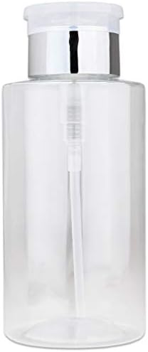 Amazon.com : Liquid Push Down Alcohol Dispenser- Clear Bottle- Labeled ...
