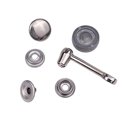 GATE14 Stainless Steel press Buttons for Canopies and Boat Tents 17 mm ...