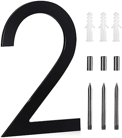 Amazon.com: 10 Inch Modern Floating House Numbers for Outside, Large ...