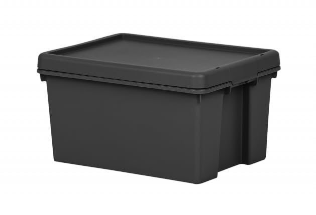 16L Heavy Duty Storage Boxes with Lids, 100% Recycled Plastic ...