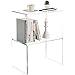 Amazon.com: Modern Premium Clear Acrylic Nightstand with 2 Display ...