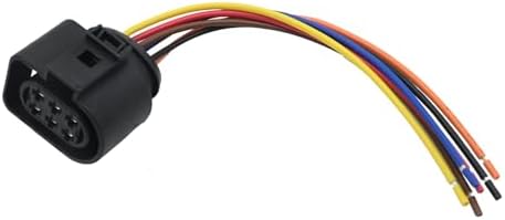 Hoypeyfiy 1J0973733 Rear Tail Light Connector 6 Pin Car Taillight Wire ...