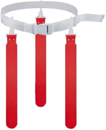Amazon.com: Flag Football Belt - Red - 3 Pop Flags : Sports & Outdoors