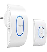 TECKNET Timbre Inalámbrico Exterior Impermeable con Enchufe, 400m ...