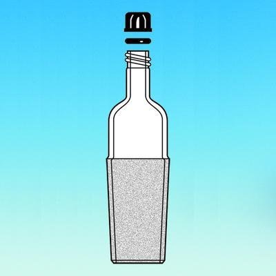 ACE GLASS 5113-23 Series Septum Inlet Adapter, 24/40 Inner Bottom Joint ...